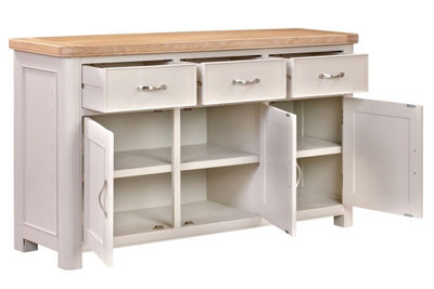 Buttercup Farm Bologna Painted 3 Door 3 Drawer Sideboard - L44 X W150 X ...