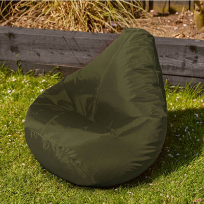 icon Kids High Back Bean Bag Khaki Indoor Outdoor Childrens Bean Bags ...