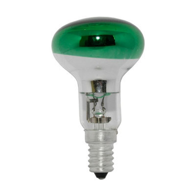 Ge R50 40W Ses Reflector Lamp - Green Twin Pack by B&Q | ufurnish.com