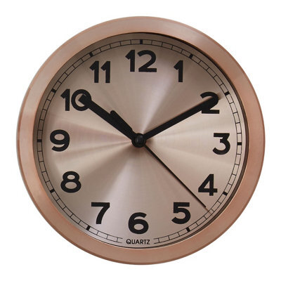 Premier Housewares Interiors By Premier Elko Wall Clock With Copper And ...