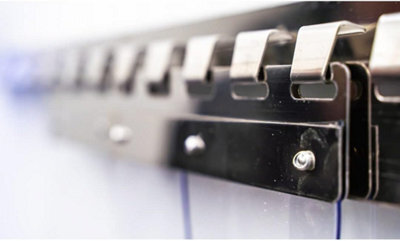 Airtech-Uk Pvc Strip Curtain Door Kit 1.5 X 2.3 Meters With 9 Strips ...