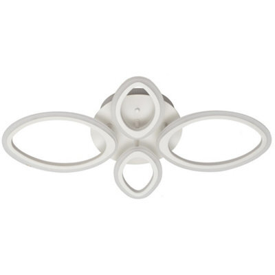 Luminosa Lighting Luminosa Messina Integrated Led Semi Flush Light ...