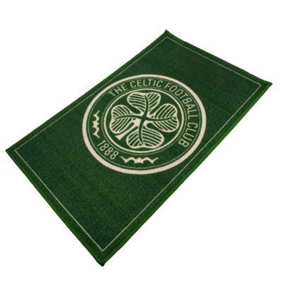 Celtic Fc Crest Rug Green (One Size) by B&Q | ufurnish.com