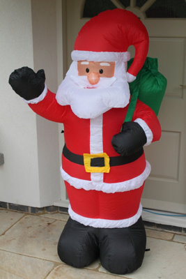 Inflatable Father Christmas Santa With Low Voltage Led Light With ...