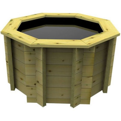 Garden Timber Company Wooden Pond 4Ft Octagonal - 697mm Height - 27mm ...