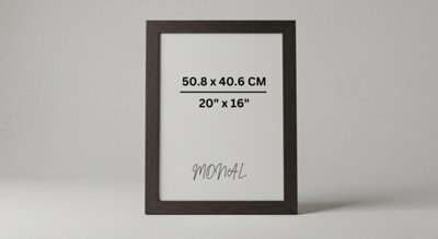 "Mdf Wood Photo Frame Shatterproof Plexiglass Modern Design - 20"" X 16 ...