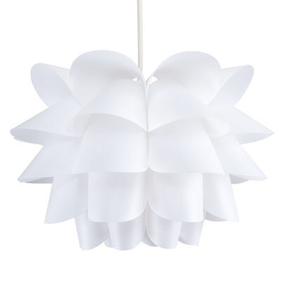 Valuelights Modern Intricate Design White Ceiling Light Shade (D)40Cm ...