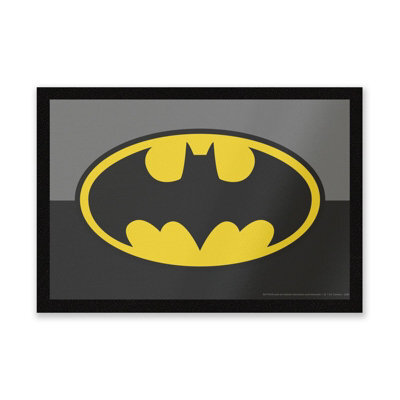 Warner Brothers Official Batman Core Batman Logo Entrance Mat 40Cm X ...