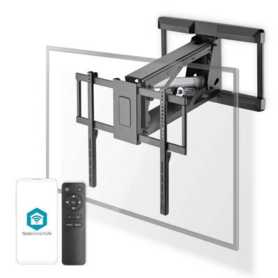 "Nedis Smart Motorised Lift Tv Wall Mount Bracket For 37-75"" Screen ...