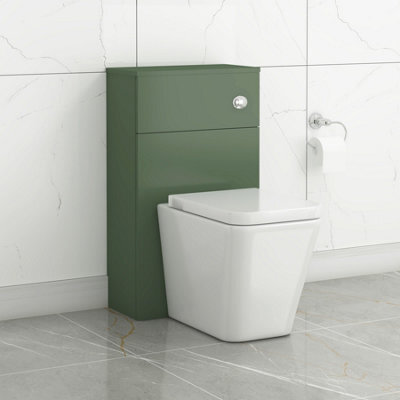 Royal Bathrooms Turin 500mm Matte Green Btw Wc Unit With Elena Rimless ...
