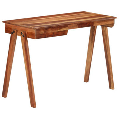 Berkfield Writing Desk With Drawer 110X50X77 Cm Solid Wood Acacia by B ...