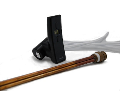 Horizontal Standard Electric Heating Element - Black 1500 Watt by B&Q ...