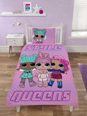 LOL Surprise! Lol Surprise Style Queens Single Duvet Cover And ...