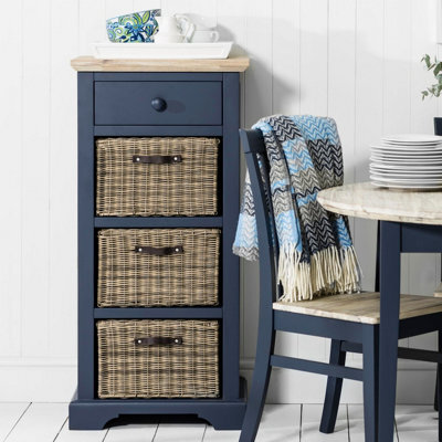 Statement Furniture Florence Tallboy With Drawer And 3 Storage Baskets ...