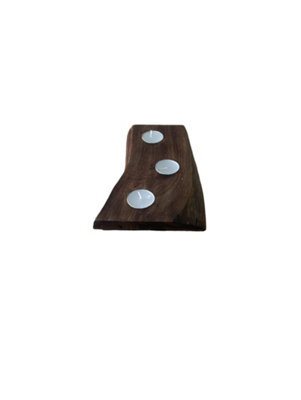 Geko Short Mango Wood 3 Tea Light H by B&Q | ufurnish.com