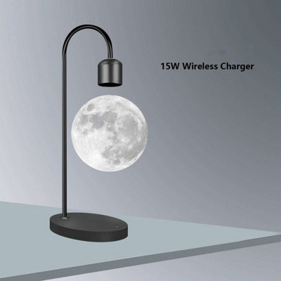 Style 1 3D Printed Led Hovering Moon Light With Wireless Charger by B&Q ...