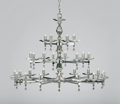 Luminosa Lighting Luminosa Capri Optic Glass 28 Arm Chandelier by B&Q ...