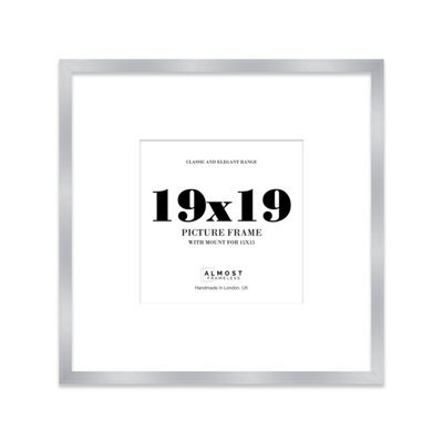 "19X19"" Silver Picture Frame - 19X19"" Square Frame With 15X15"" Mount ...