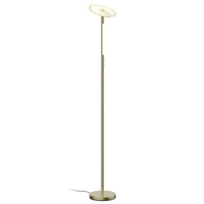 Luminosa Lighting Luminosa Siro Dimmable Led Floor Lamp 18W+4W Antique ...