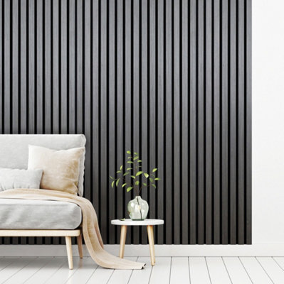 Kraus Easy Living - Alder Grey - Acoustic Slat Wall Panel (L) 240Cm X ...