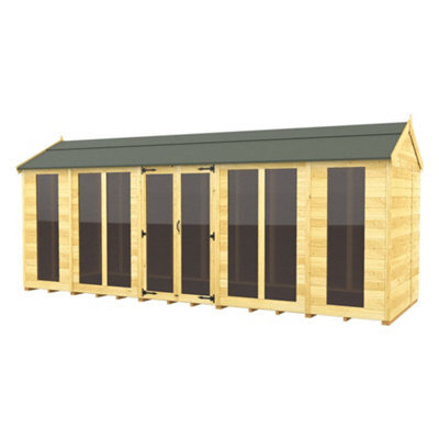Diy Sheds 8X18 Apex Summer House (Full Height Window) by B&Q | uFurnish.com