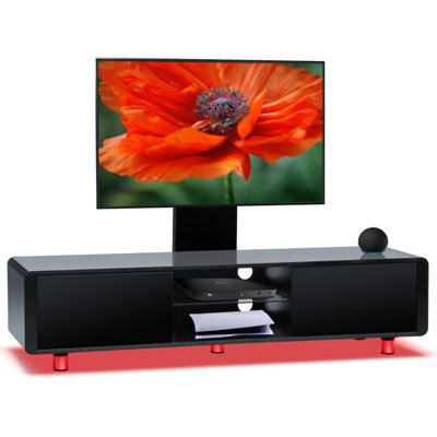"Centurion Supports Capri Gloss Black Beam-Thru Remote Friendly 32""-65 ...