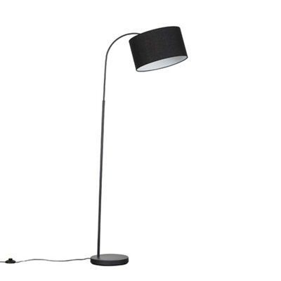 Valuelights Curva Grey Floor Lamp by B&Q | ufurnish.com