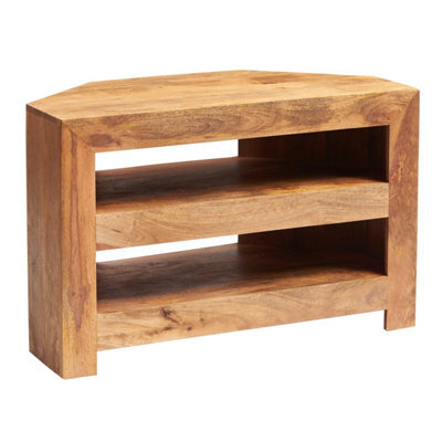 Worcester Poko Light Mango Corner Tv Unit by B&Q | ufurnish.com