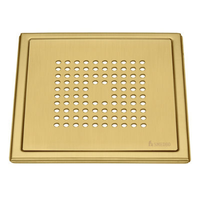 Smedbo Square Pattern Bathroom Shower Drain Cover Floor Grating by B&Q ...