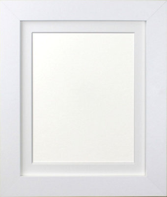 Frames By Post Metro White Frame With White Mount For Image Size 16 X ...