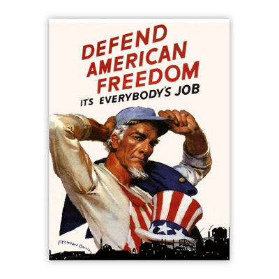 Artery8 Unframed Wall Art War Wwii Usa Uncle Sam American Freedom Icon ...
