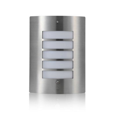 Auraglow Dusk Till Dawn Daylight Sensor Outdoor Wall Light - Stainless ...