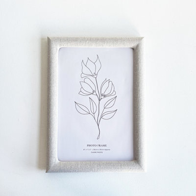 Photo Frames & Art Pf&a Cream Linen A4 Picture Frame by B&Q | ufurnish.com