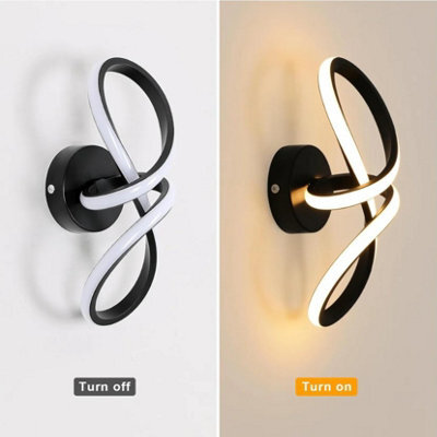 Modern Led Ceiling Light 30 Cm Black 3 Color Lights by B&Q | ufurnish.com