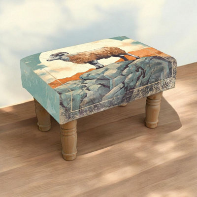 Sheep Footstool With Wooden Legs by B&Q | ufurnish.com