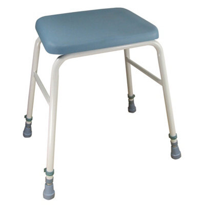 Loops Ergonomic Height Adjustable Perching Stool With Padded Wipe Clean ...