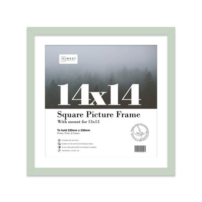 "14X14"" Mint Green Picture Frame - 14X14"" Square Frame With 13X13 ...