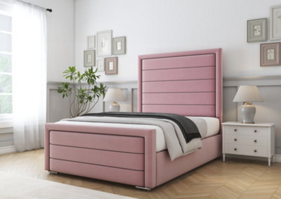 Comfort Beds Anna Blush Plush Bed Frame by B&Q | ufurnish.com