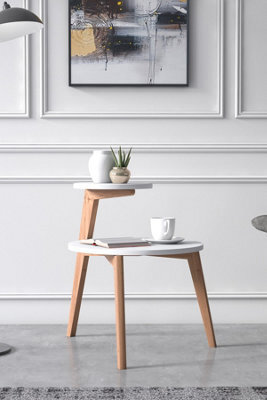 ruumstore Rego Round Side Table Flower Stand Coffee Table, 50 X 62 Cm 2 ...