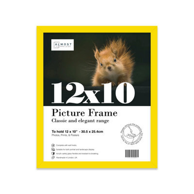 12X10 Yellow Picture Frame (30.5 X 25.4Cm) Poster, Photo, Artwork ...