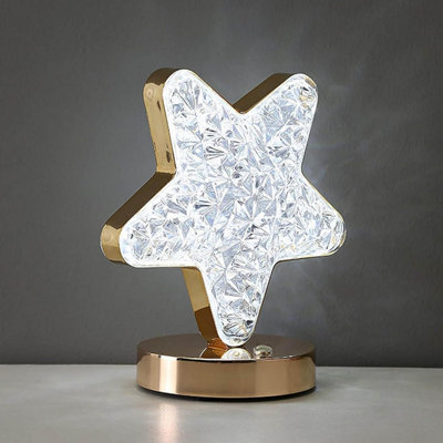 Extrastar Cordless Acrylic Crystal Star Led Touch Control Dimmable ...
