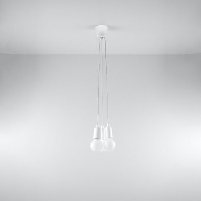 Sollux Lighting Diego Polyvinyl Chloride (Pvc) White 3 Light Classic ...