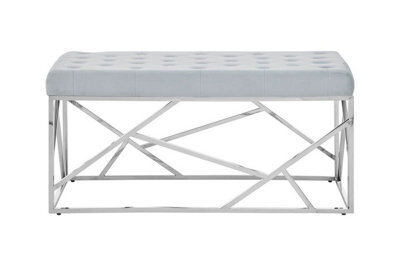 Premier Housewares Interiors By Premier Allure Powder Blue Geometric ...