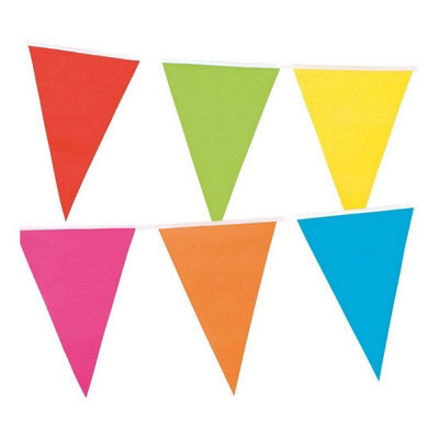 Triangle Party Banner Multicoloured (One Size) by B&Q | ufurnish.com
