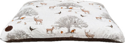 Snug & Cosy Pets Snug And Cosy Pets Woodland Lounger Cushion Reversible ...