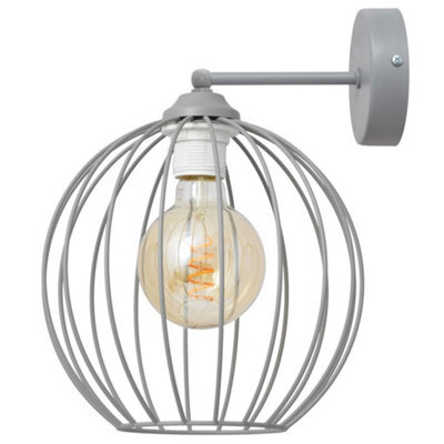 Luminosa Lighting Luminosa Mercure Wall Lamp Grey 26Cm by B&Q ...