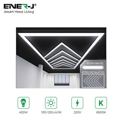 Ener-J Designer Ceiling Light Modern Arrow Frame Design Led Ceiling ...