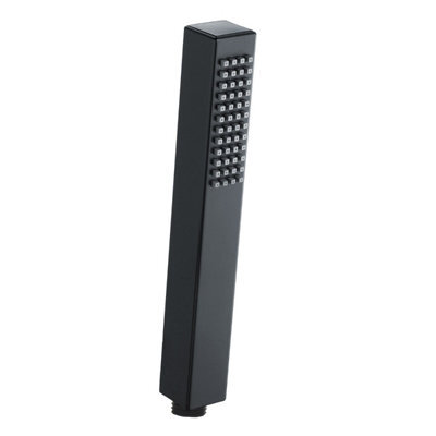 Nes Home Rectangle Handheld Pencil Handset Matte Black by B&Q ...