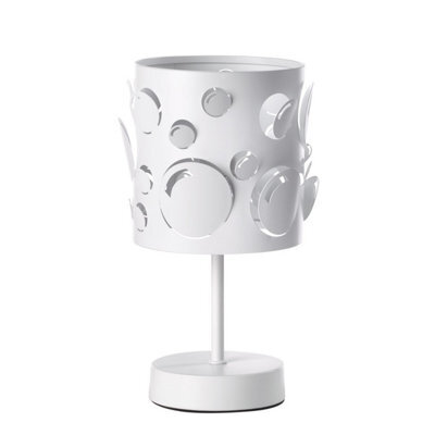 Luminosa Lighting Luminosa Ricky Table Lamp With Round Shade, White by ...