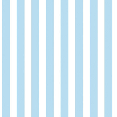 Galerie Just 4 Kids 2 Blue White Regency Stripe Smooth Wallpaper by B&Q ...